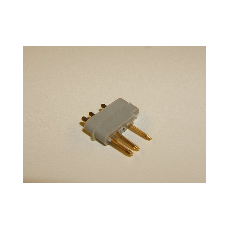 MPX-Stecker 3-Pol schräg /- Multiplex:, 1,10